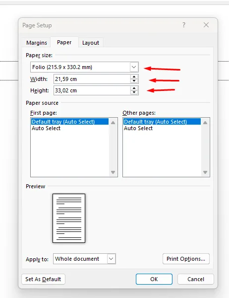 Cara Mengatur Ukuran Kertas di MS Word – Belajarpedia